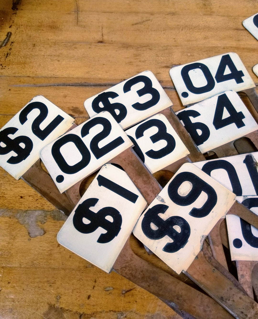 Cash Register Flag Wedding Restaurant Seating Table Numbers Vintage ...