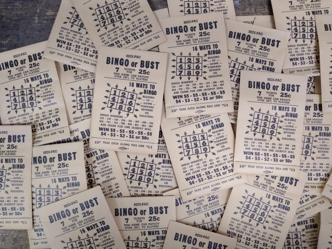 Lot of Bingo or Bust Sealed Game Packs Bingo Games Lottery - Etsy