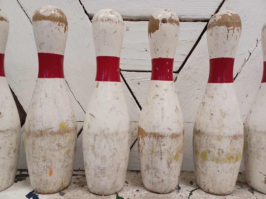Antique Wooden Bowling Pin Vintage Bowling Pin Mantle - Etsy