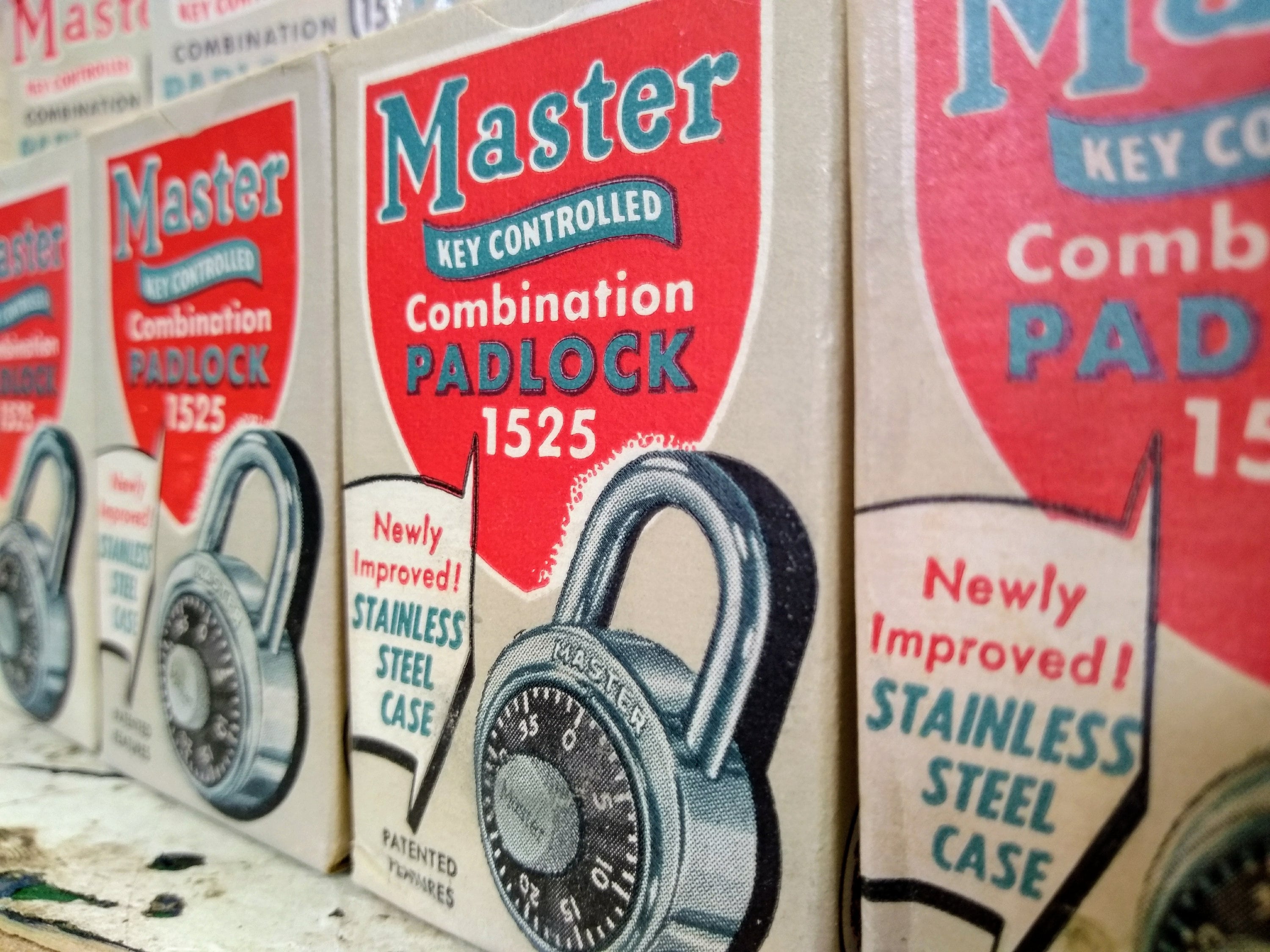 Master Lock Padlock Vintage Industrial School or Gym Lock | Etsy