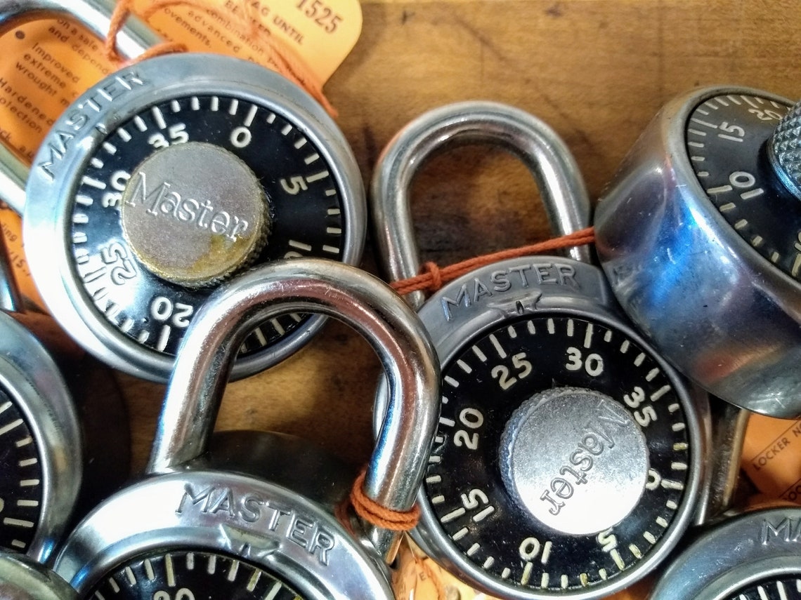 Master Lock Padlock Vintage Industrial School or Gym Lock - Etsy