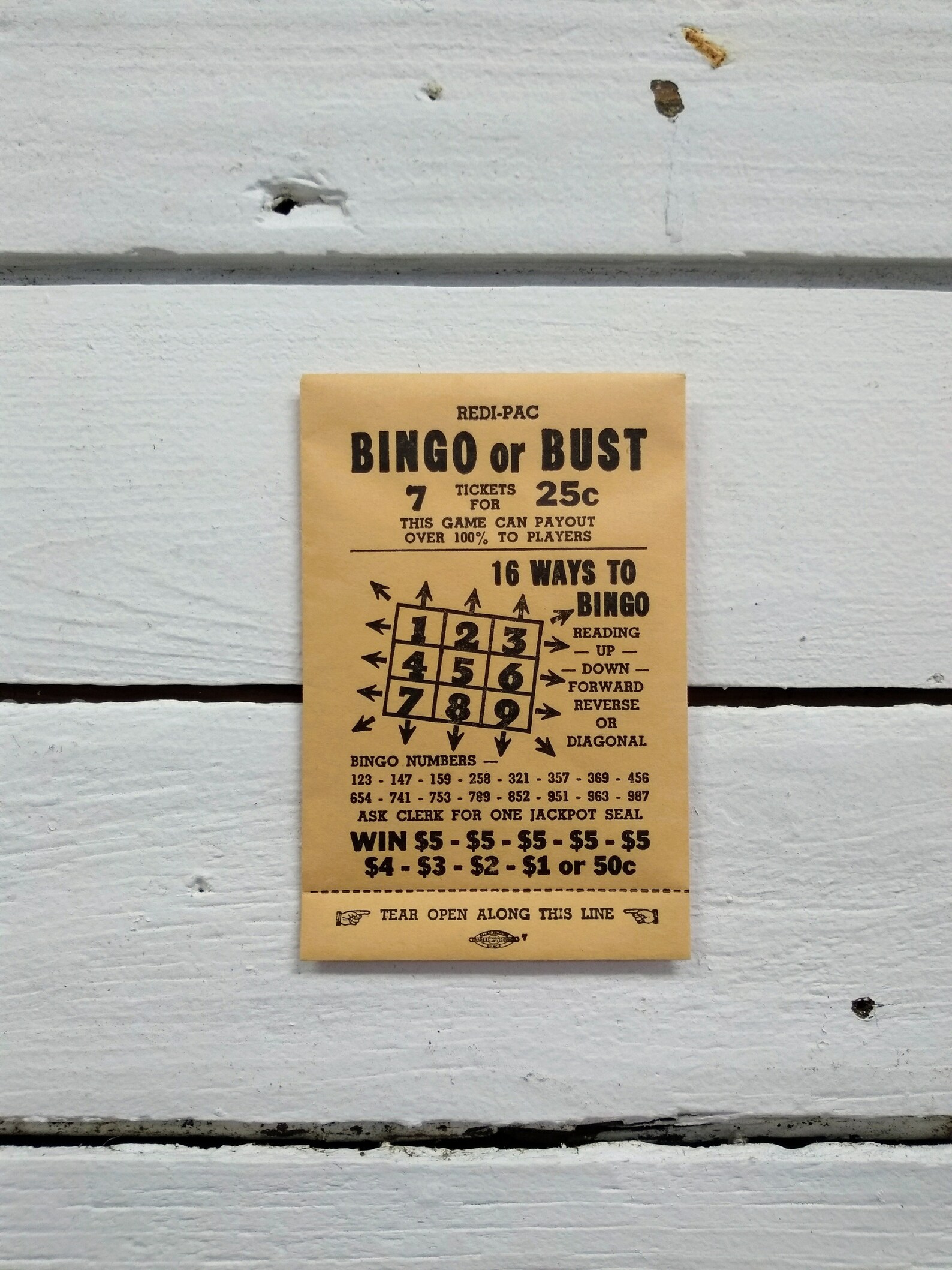 Lot of Bingo or Bust Sealed Game Packs Bingo Games Lottery - Etsy