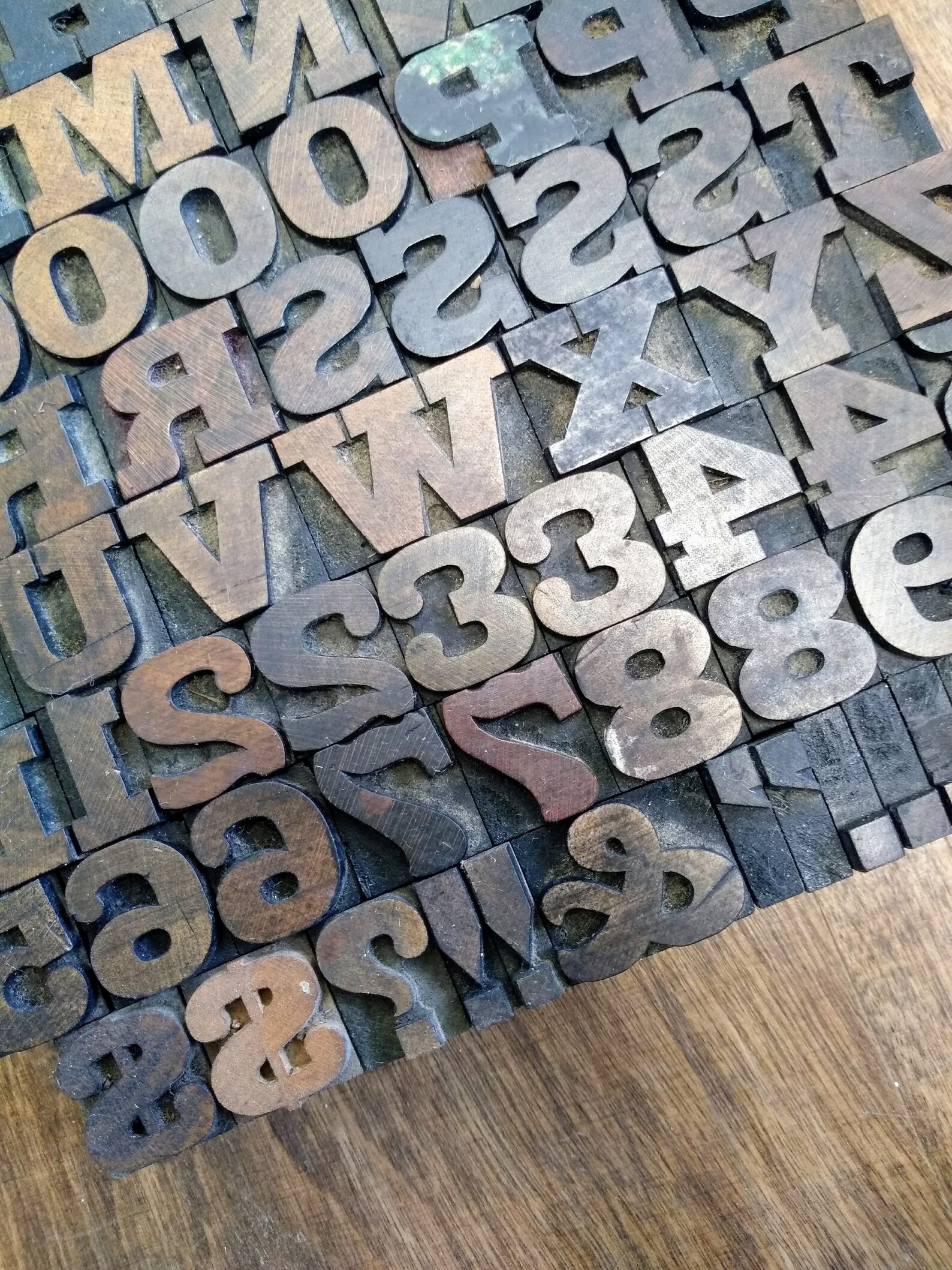 Antique Letterpress Letter Blocks Vintage Printer Block - Etsy