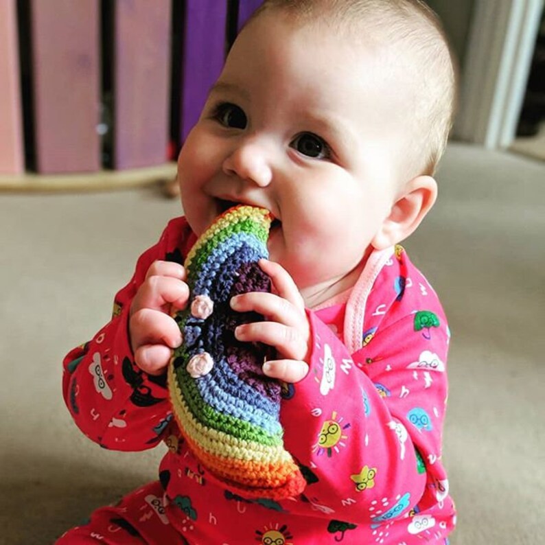 Rainbow Toy Handmade Kids Soft Toy Baby Gift Fair Trade - Etsy