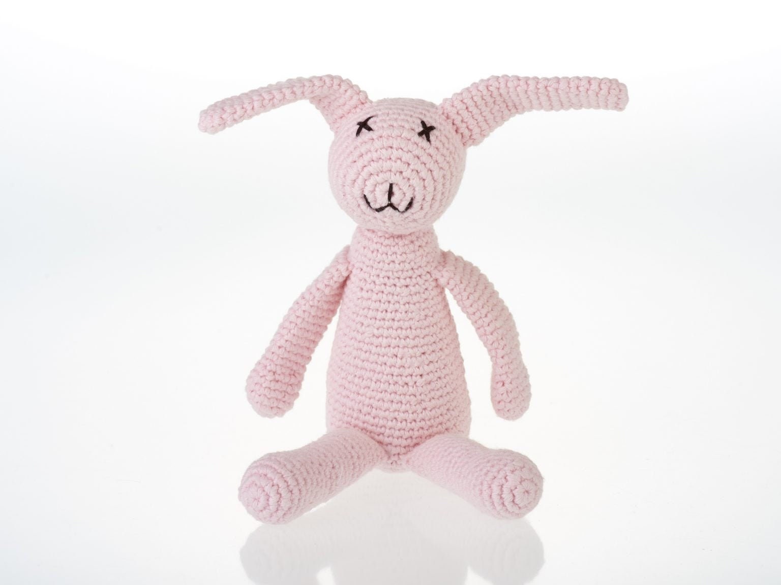 Pink Bunny Handmade Kids Soft Toy Pebble Fair Trade Baby | Etsy