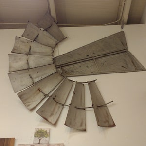 Windmill Tail Vane Antique Windmill Tail Fin Industrial Decor Great ...