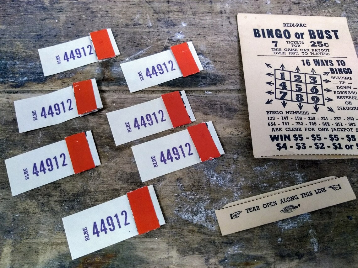 Lot of Bingo or Bust Sealed Game Packs Bingo Games Lottery - Etsy