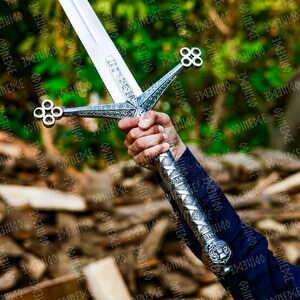 Handmade Scottish Claymore Sword J2 Steel Highland Claymore Black ...