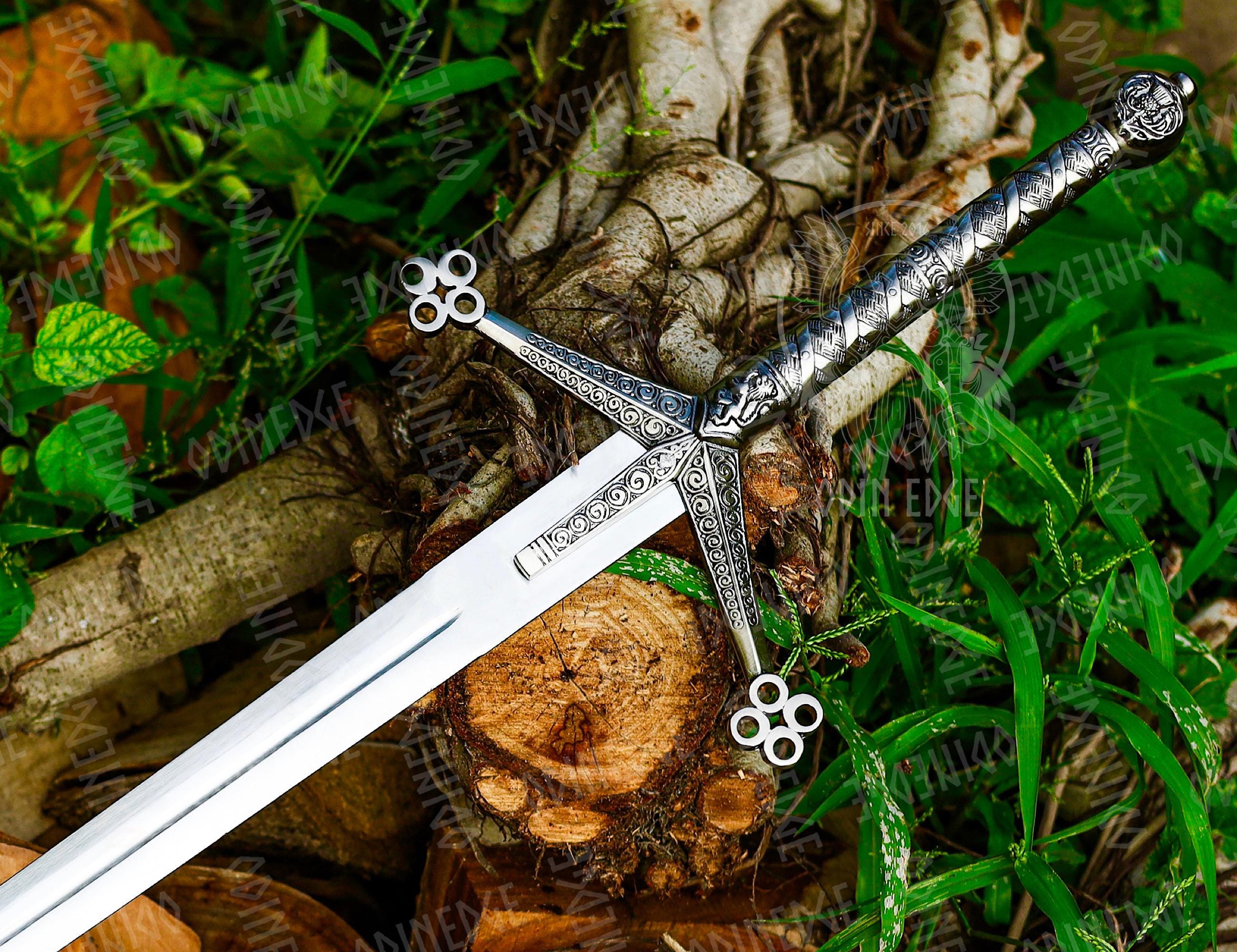 Handmade Scottish Claymore Sword J2 Steel Highland Claymore Black ...