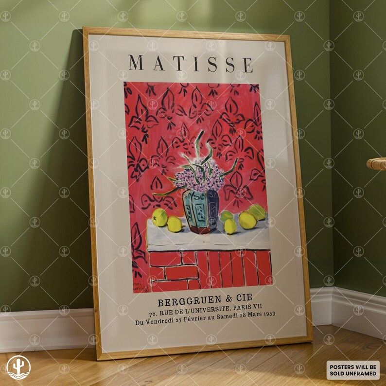 Henri Matisse Poster, Matisse Poster, Matisse Wall Art, Painting ...