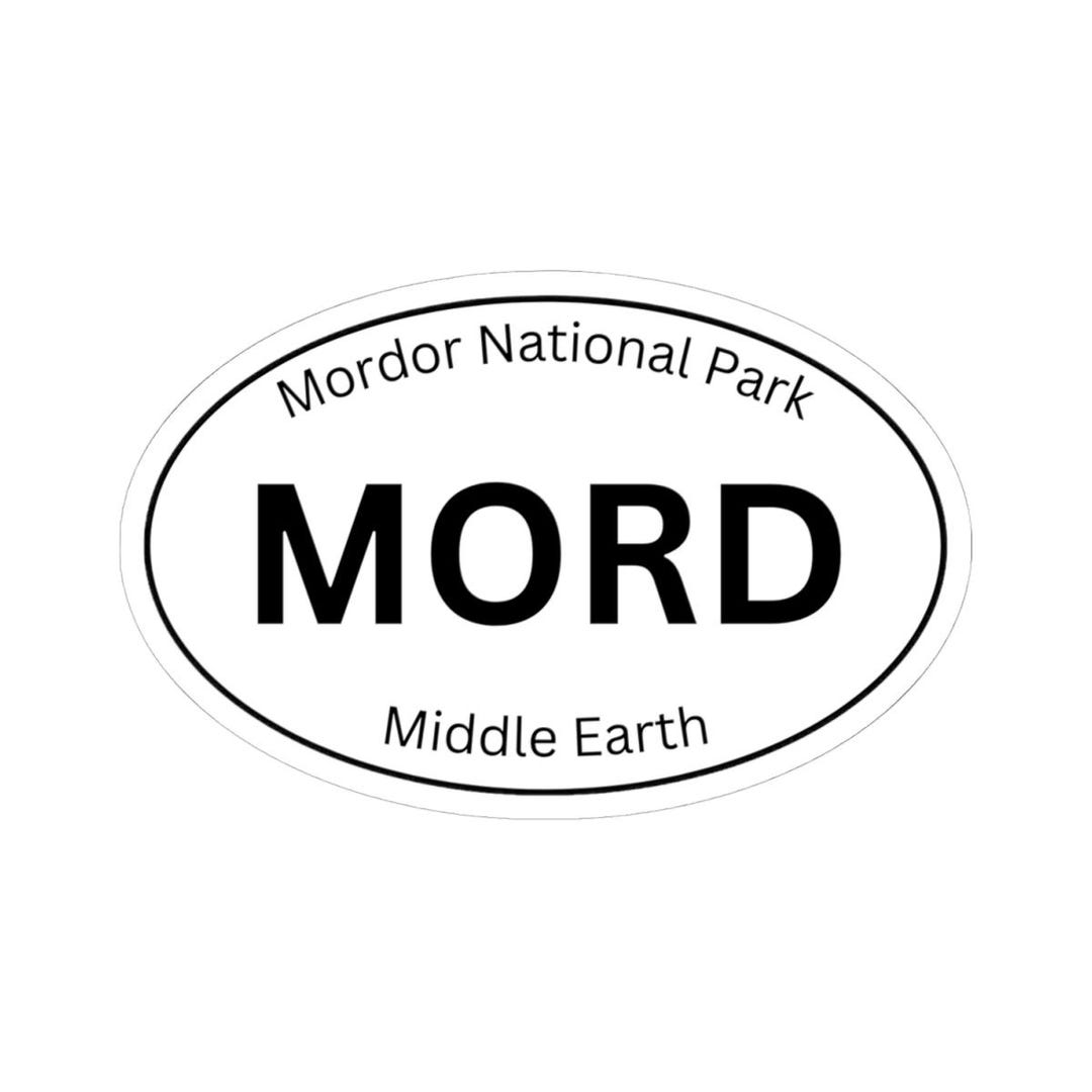 Mordor National Park Sticker - LOTR, Middle-earth National Park Decal ...