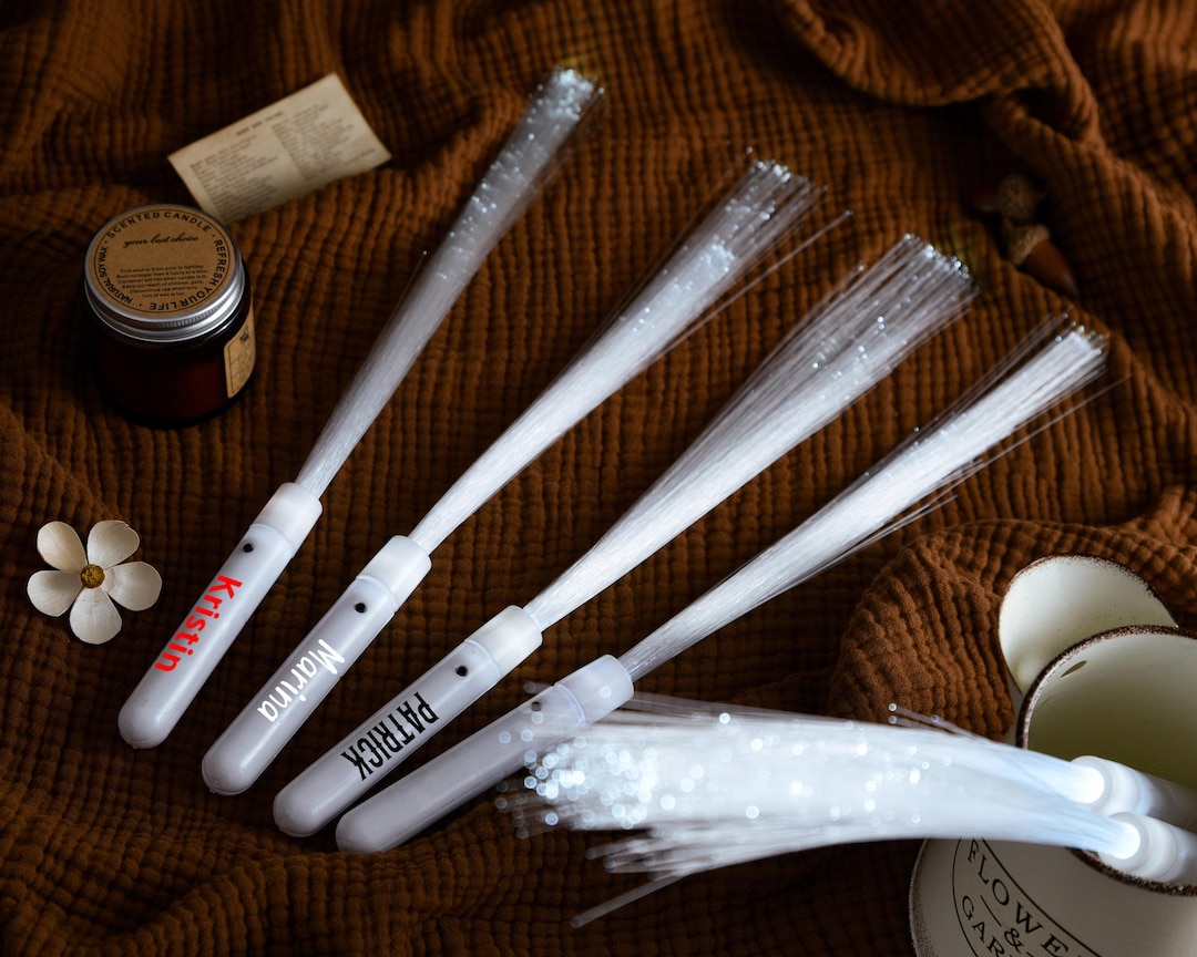 Customized LED Fiber Optic Light Sticks, Suitable for Weddings, Parties ...