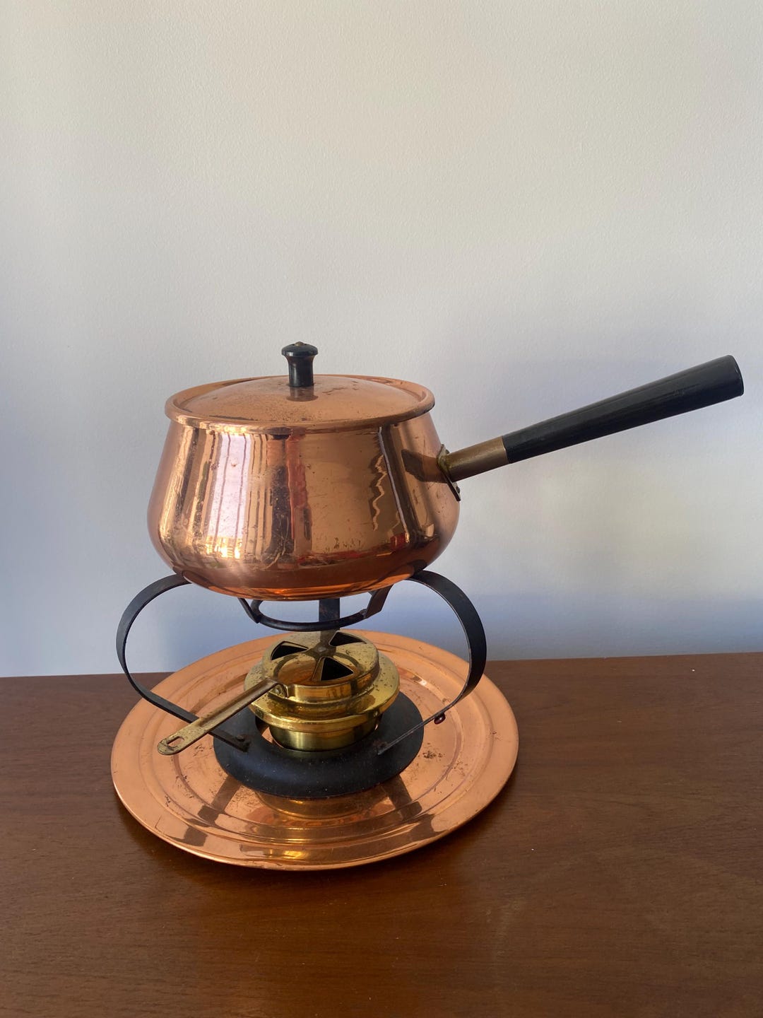 Vintage 1970s Copper Fondue Set - Etsy