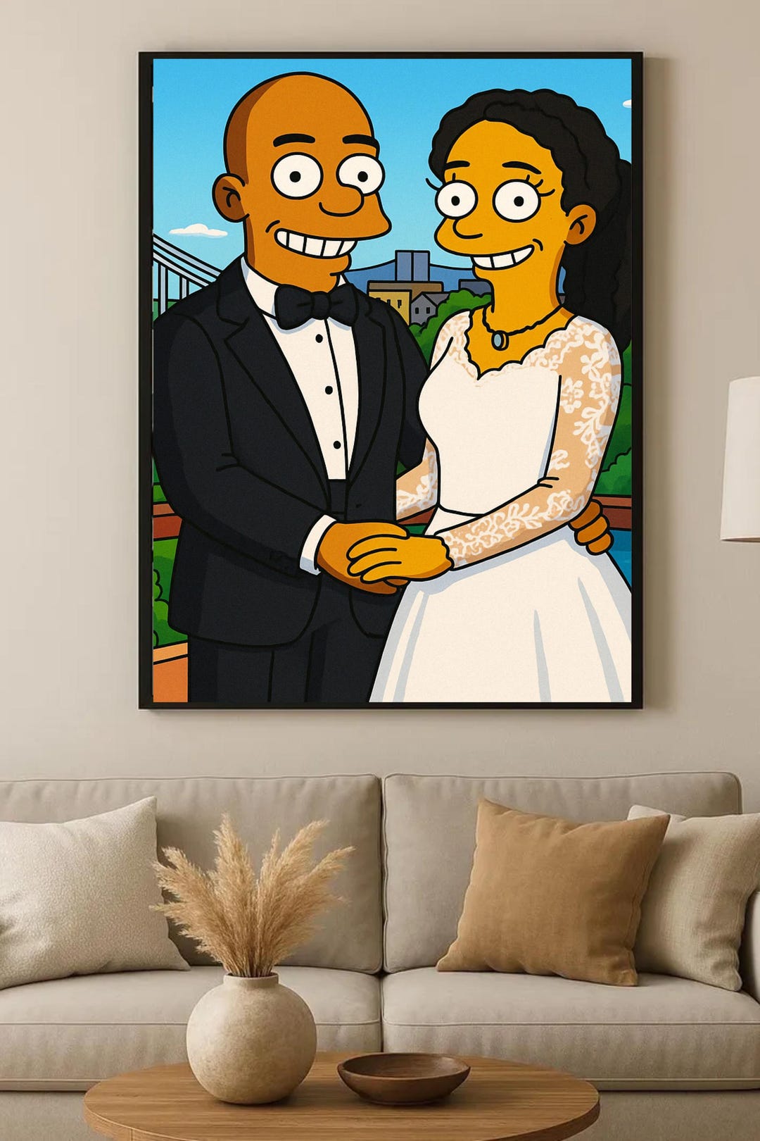 Custom the Simpsons Style Portrait From Photo - Personalised Cartoon ...