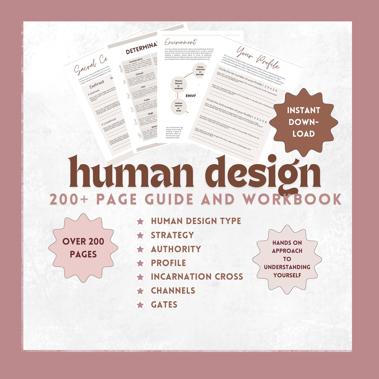 Human Design Workbook | Self-discovery & Personal Growth Guide to ...