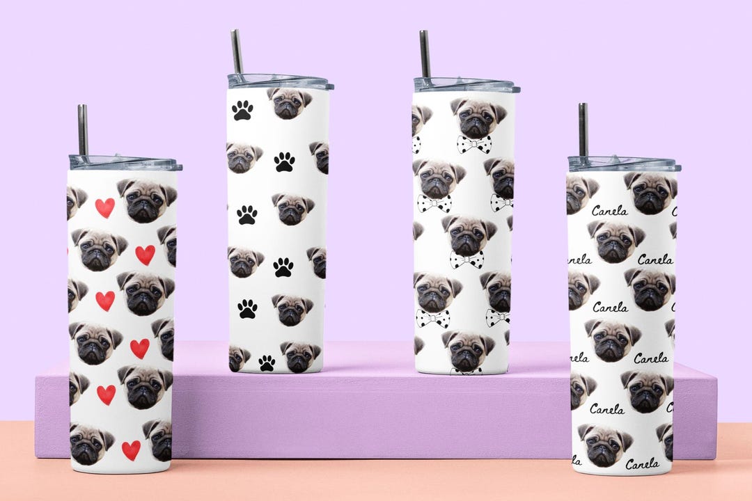 Photo Face Pets, Photo Personalized Styles, Personalized Tumbler, 20oz ...