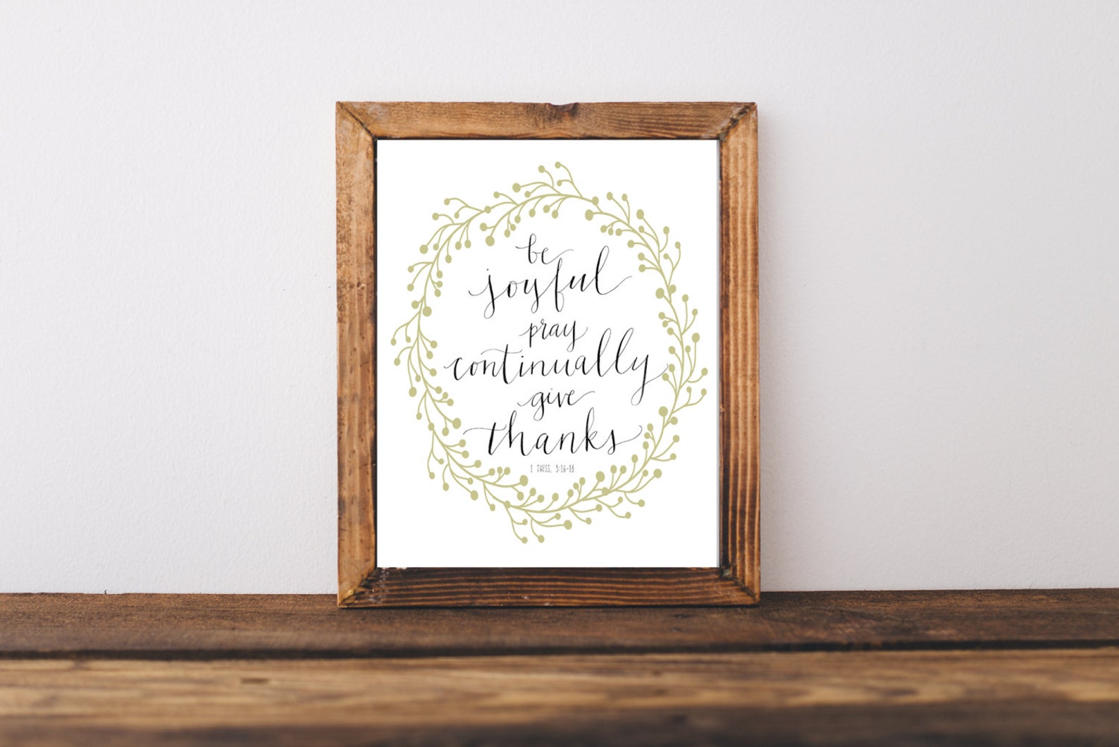 Pray Continually 1 Thessalonians 5:16-18 Written Calligraphy | Etsy
