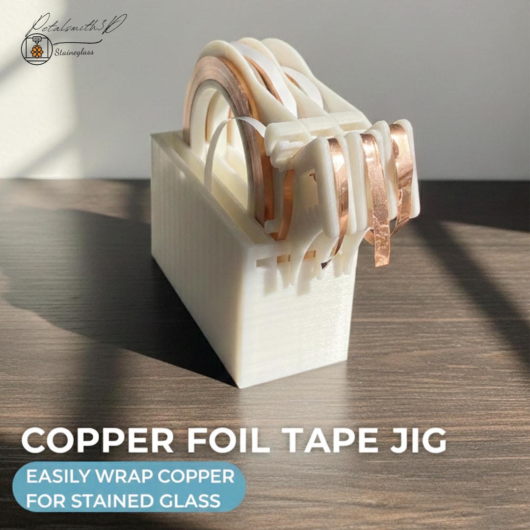 Copper Foil Tape Jig – Precision Tool for Stained Glass Art . Easily ...