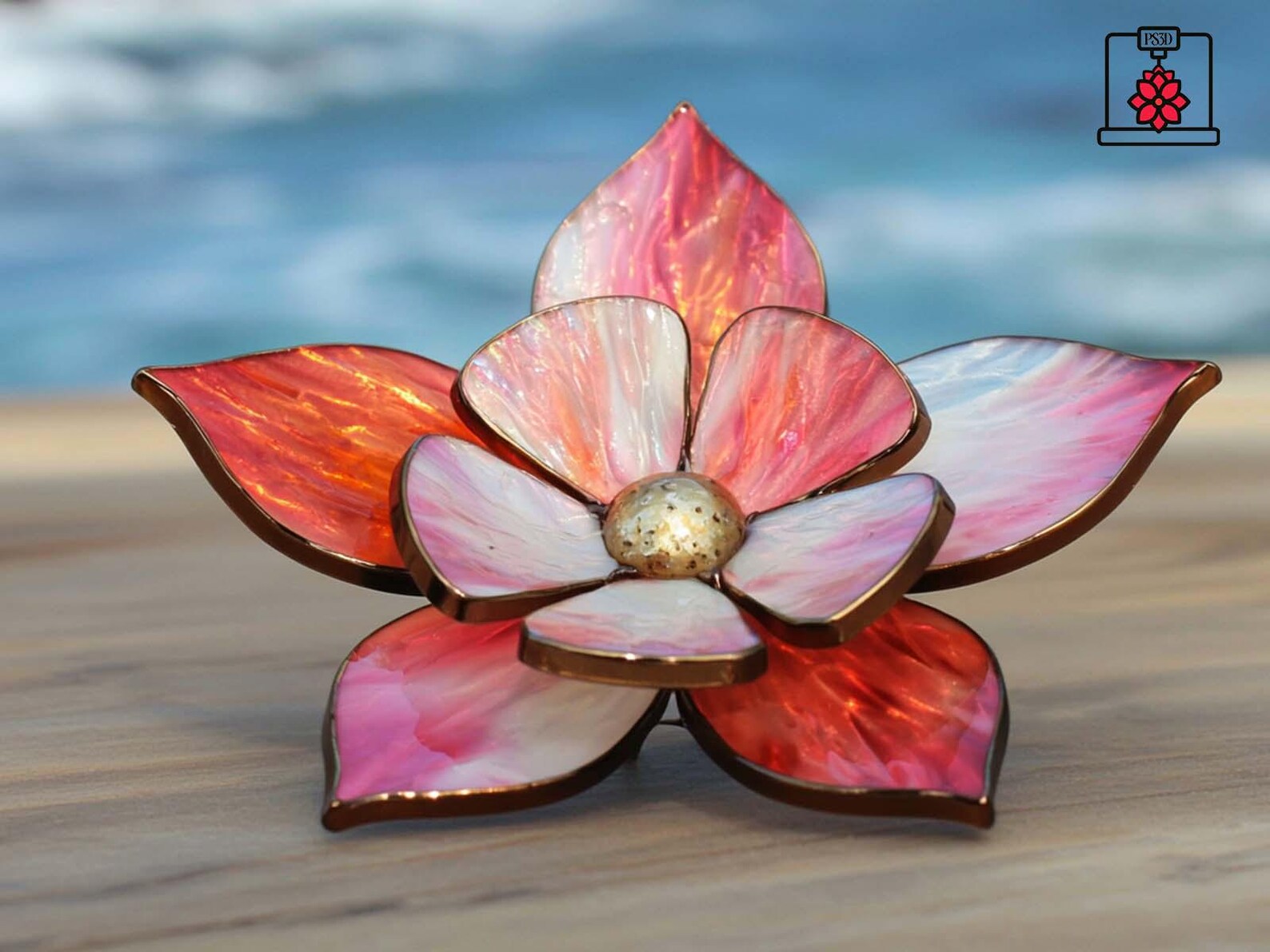 Stained Glass Flower Pattern: 5 Petal Mandala Design (SVG & PDF Digital ...