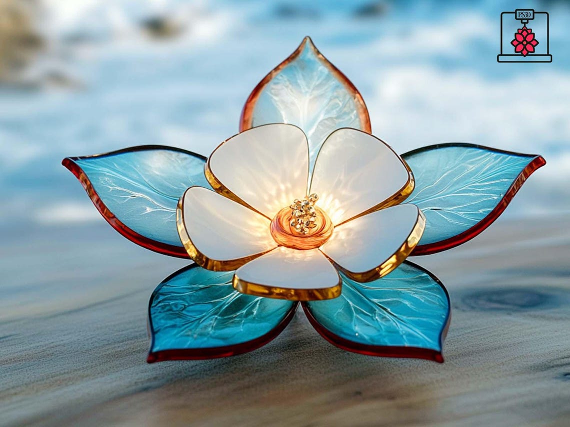 Stained Glass Flower Pattern: 5 Petal Mandala Design (SVG & PDF Digital ...