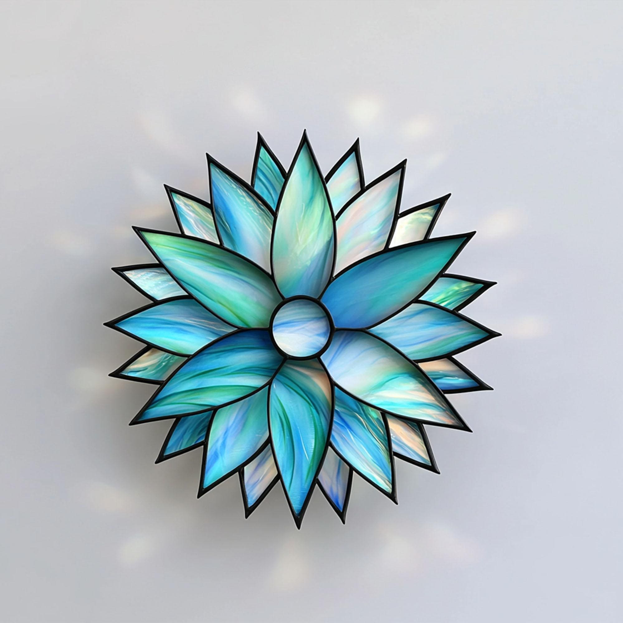 Stained Glass Flower Pattern Mandala Design PDF & Digital Download Star ...