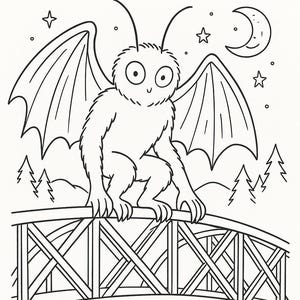 Cryptid Coloring Pages - Usa's Myths/folklore - Etsy