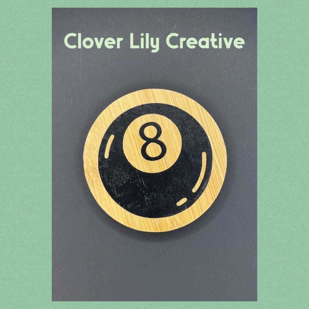 Eight Ball Magnetic Bottle Opener and Pocket Marker for Billiards ...