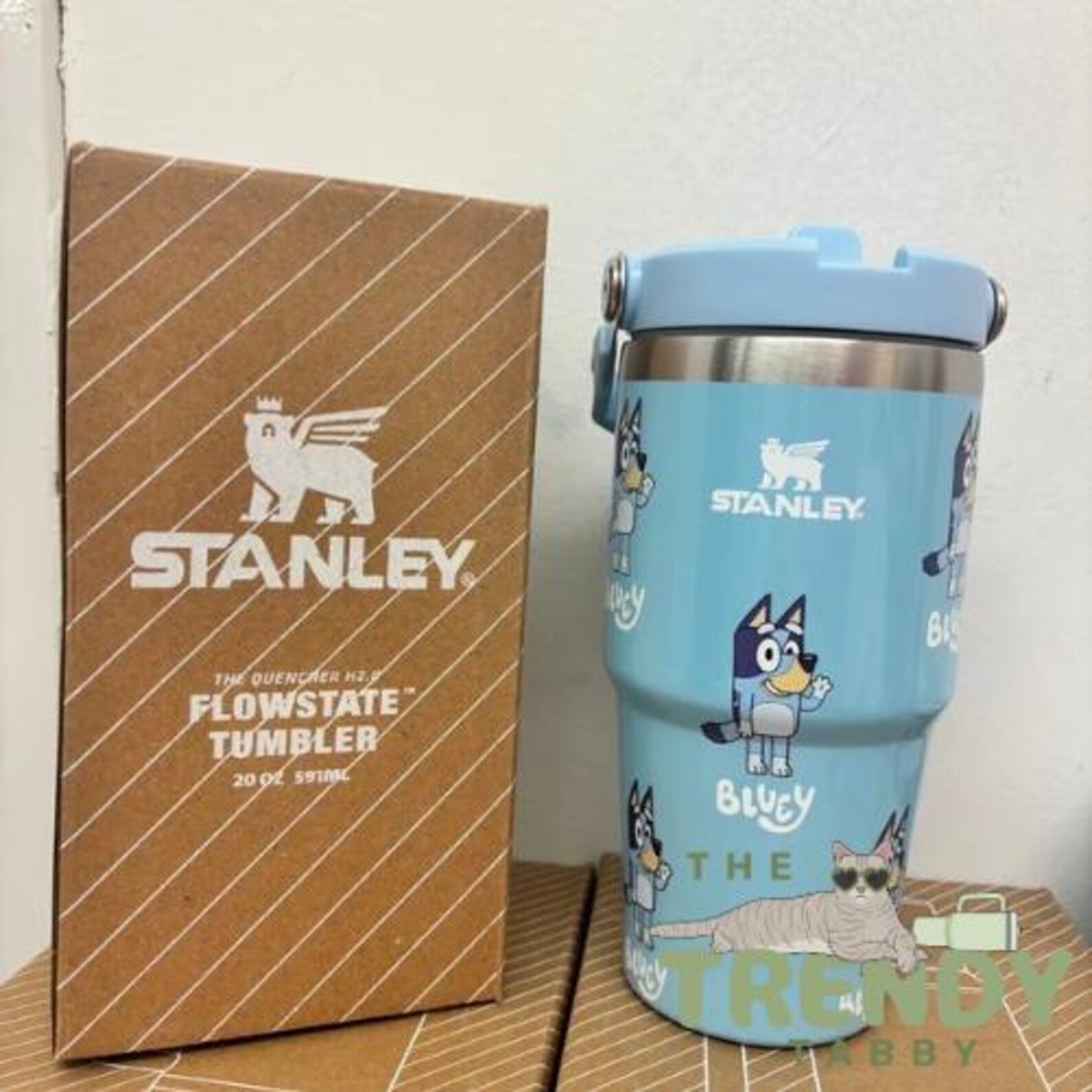 Blue Bluey Stanley Tumbler Custom Stanley Gifts for Kids Boys Birthday ...