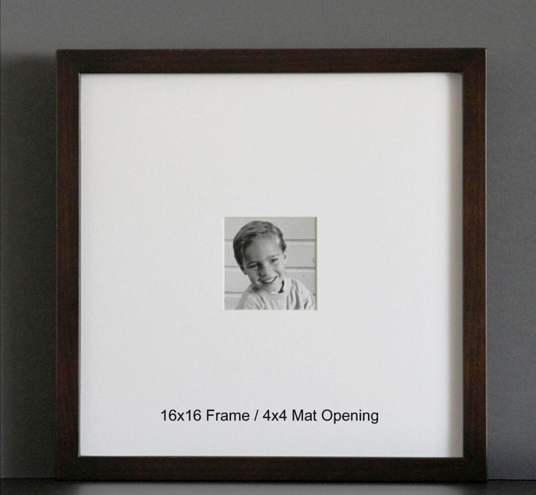 16x16 Frame / Gallery Style / Picture Frame With Mat / Choose Your Mat ...