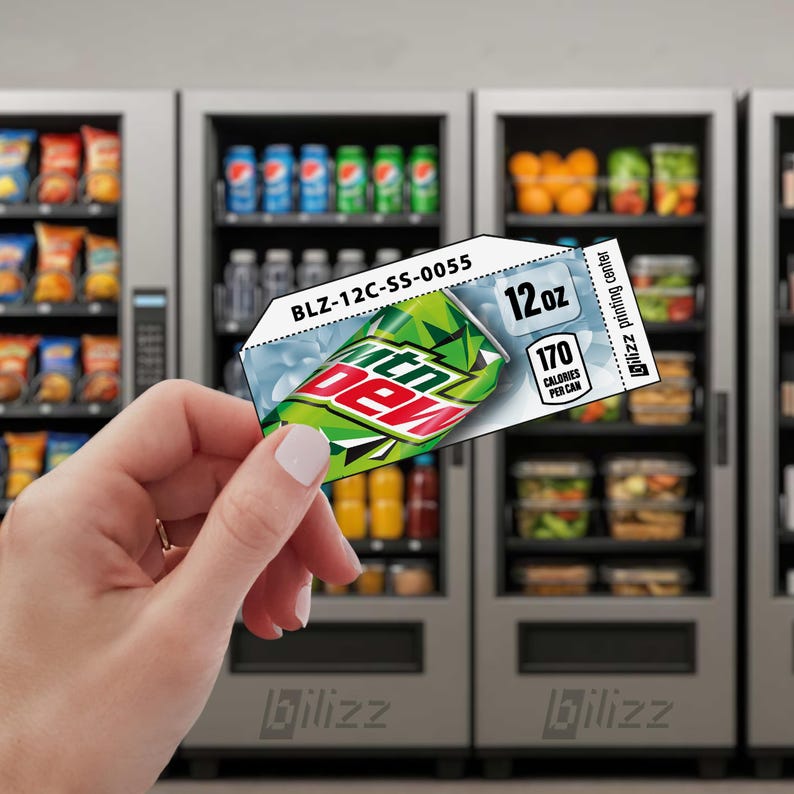 Mountain Dew (old Logo) Vending Machine Label – 12oz Can (glossy ...