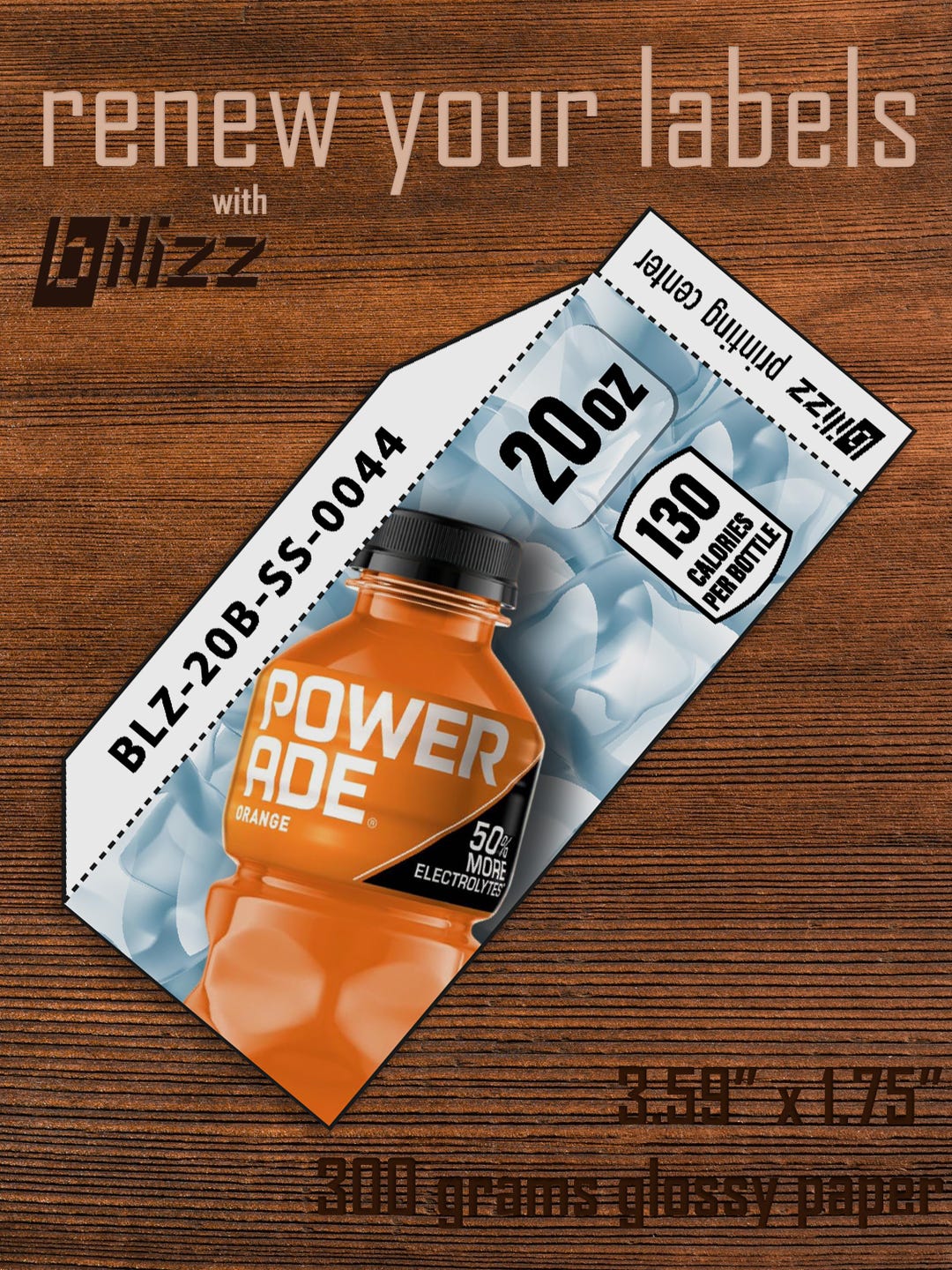 Powerade Orange 20oz Vending Label – Size 3.59" X 1.75" - Etsy