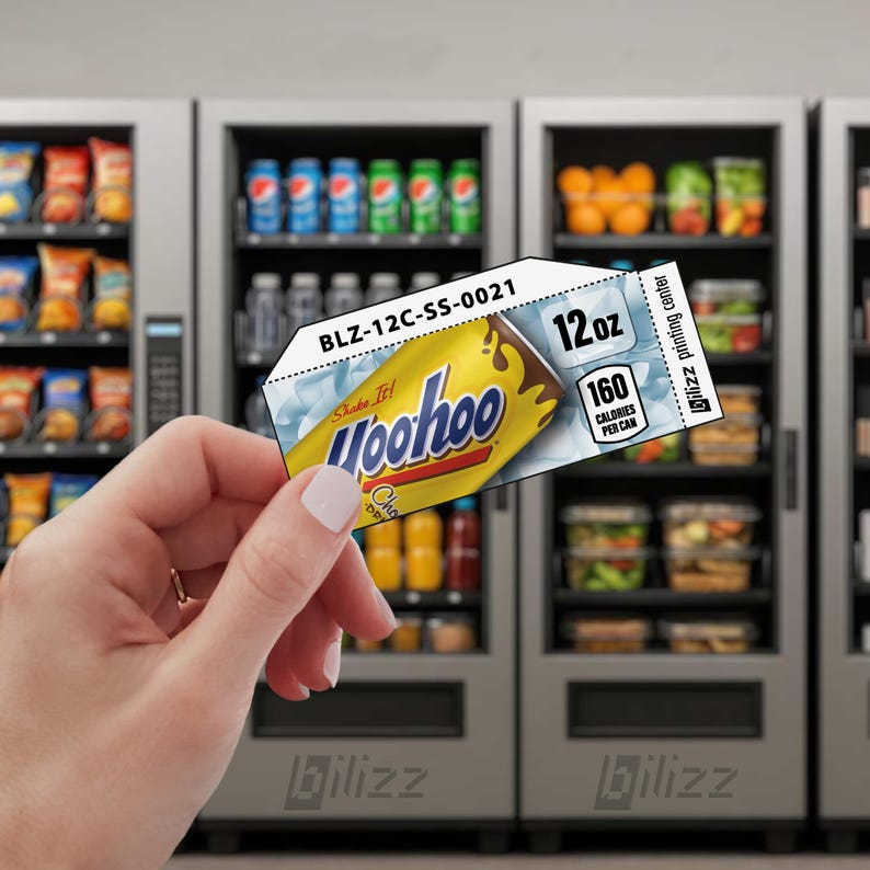 Yoo-hoo Chocolate Drink Vending Machine Label – 12oz Can (glossy ...