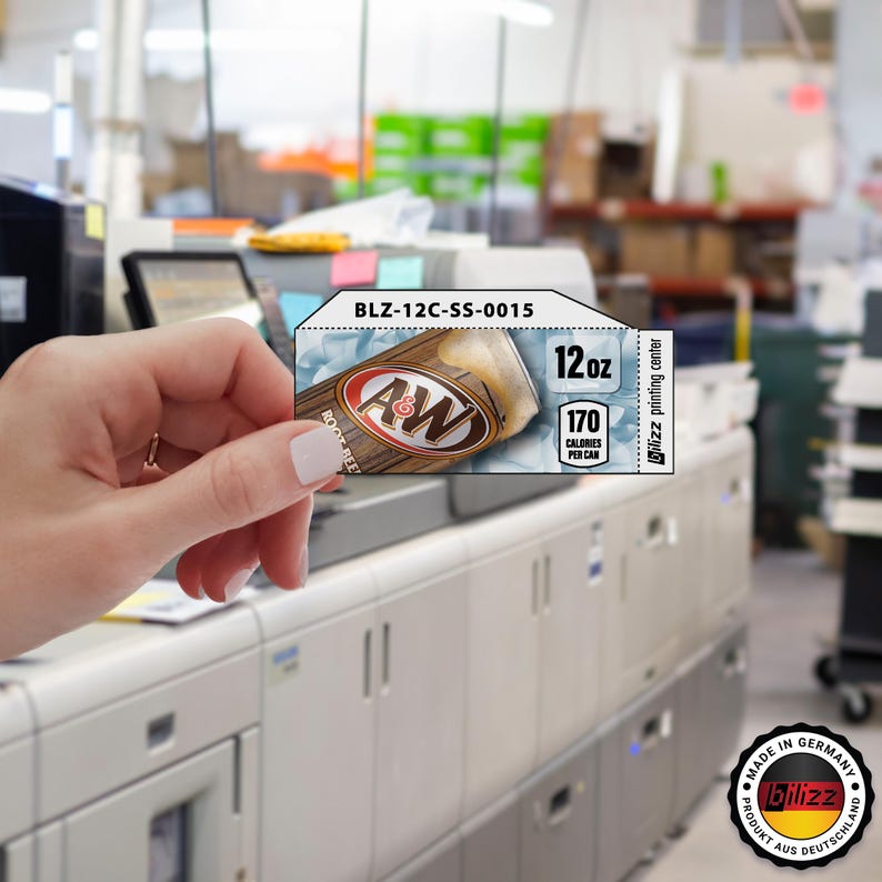 A&W Root Beer Vending Machine Label: Glossy Replacement (3.59" × 1.75 ...
