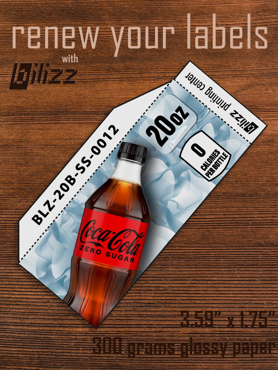 Coca-cola Zero Sugar 20oz Vending Label – Size 3.59" X 1.75" - Etsy