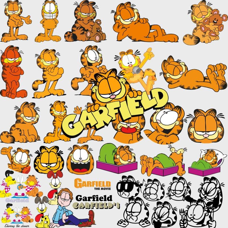 Garfield Svg - Etsy