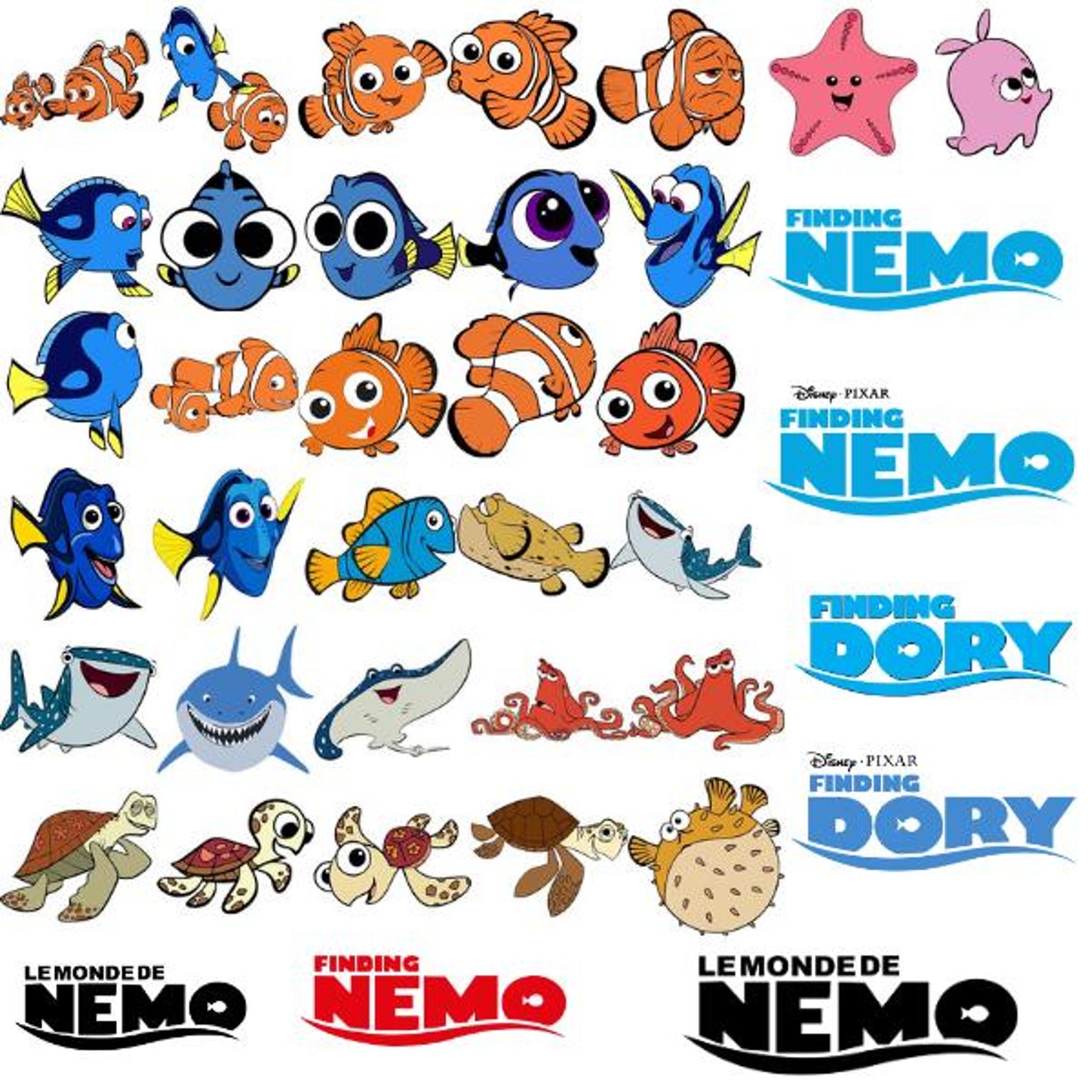 Finding Nemo Svg- Finding Nemo Png- Finding Nemo Eps- Finding Nemo Dxf ...