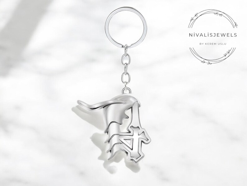 Anime Metal Keychain – Mask Sword Pendant Keyring for Cosplay, Car, Bag ...