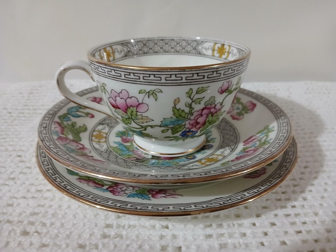 Vintage Aynsley Trio of "indian Tree Pattern" Fine Bone China Tea Cup ...
