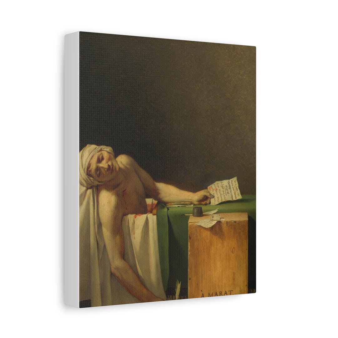 The Death of Marat - Jacques-louis David Art Print, Neoclassical ...