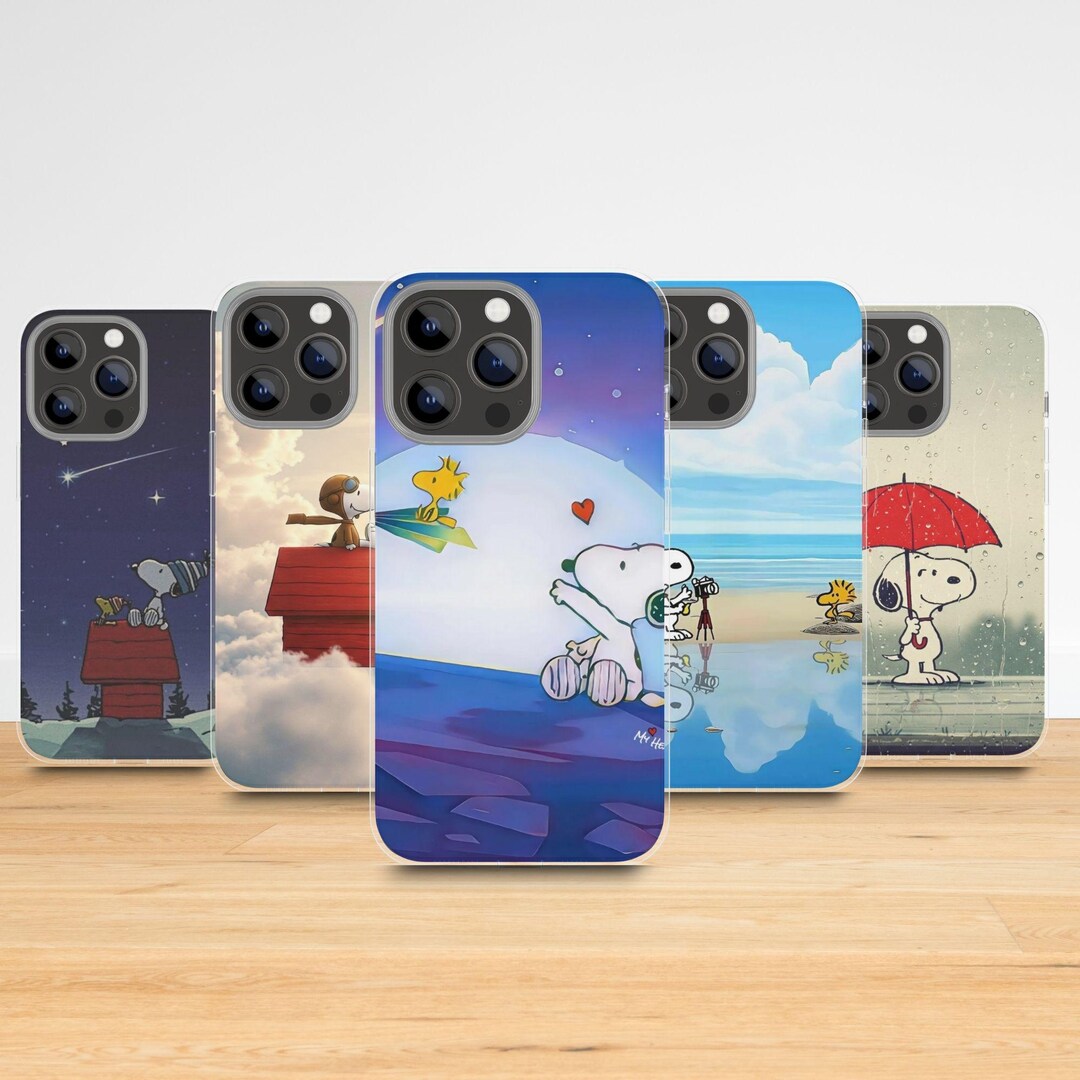 Snoopy Phone Case, Cute Aesthetic Design, Protective Phone Cover - Etsy
