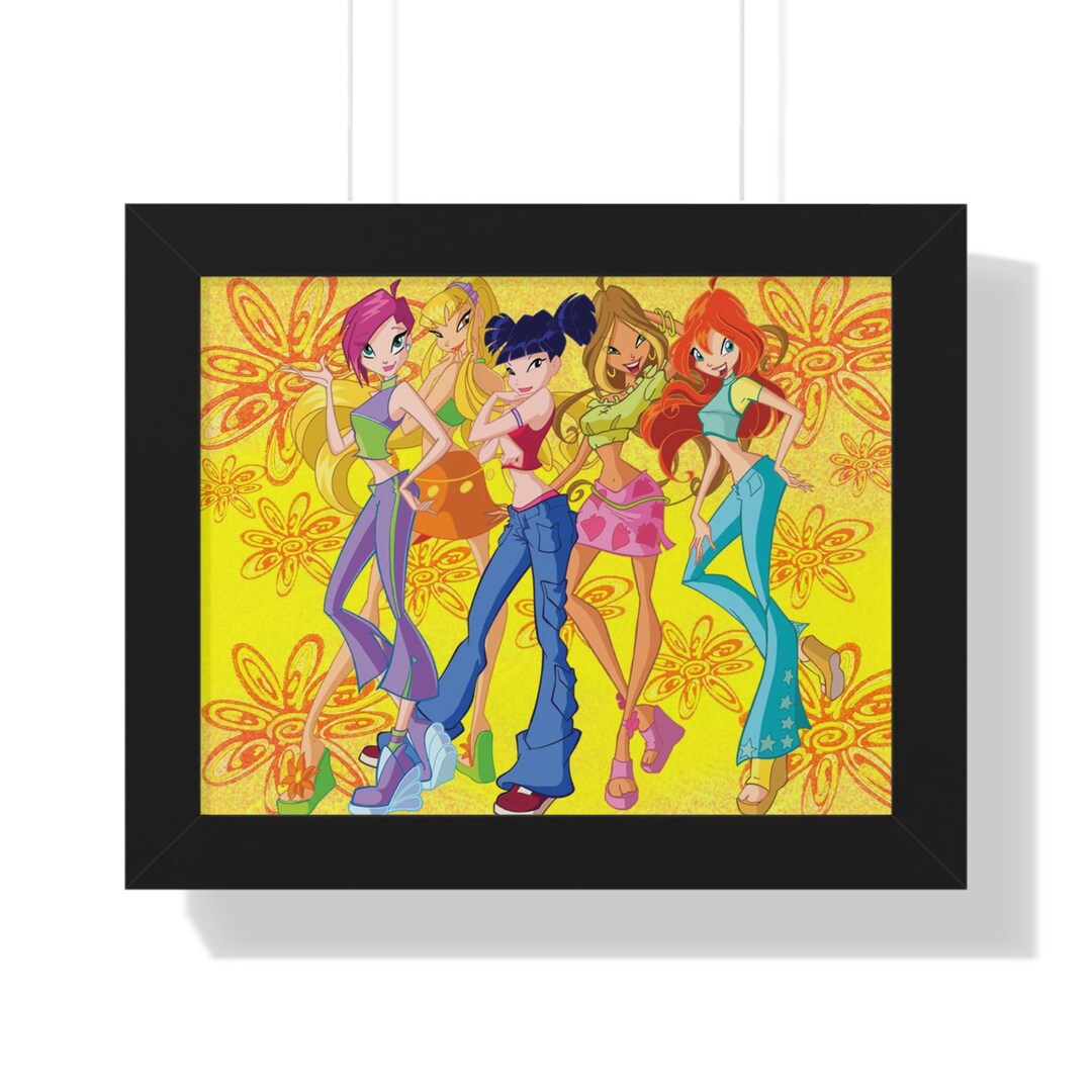 Winx Club Group Poster | Magical Fairy Wall Art for Girls | 14x11" Room ...