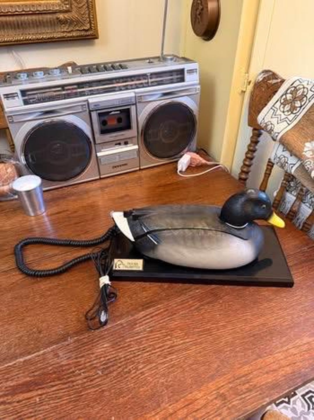 Vintage 90’s Telemania Mallard Duck Quacker Corded Phone 14"x6"x7" - Etsy