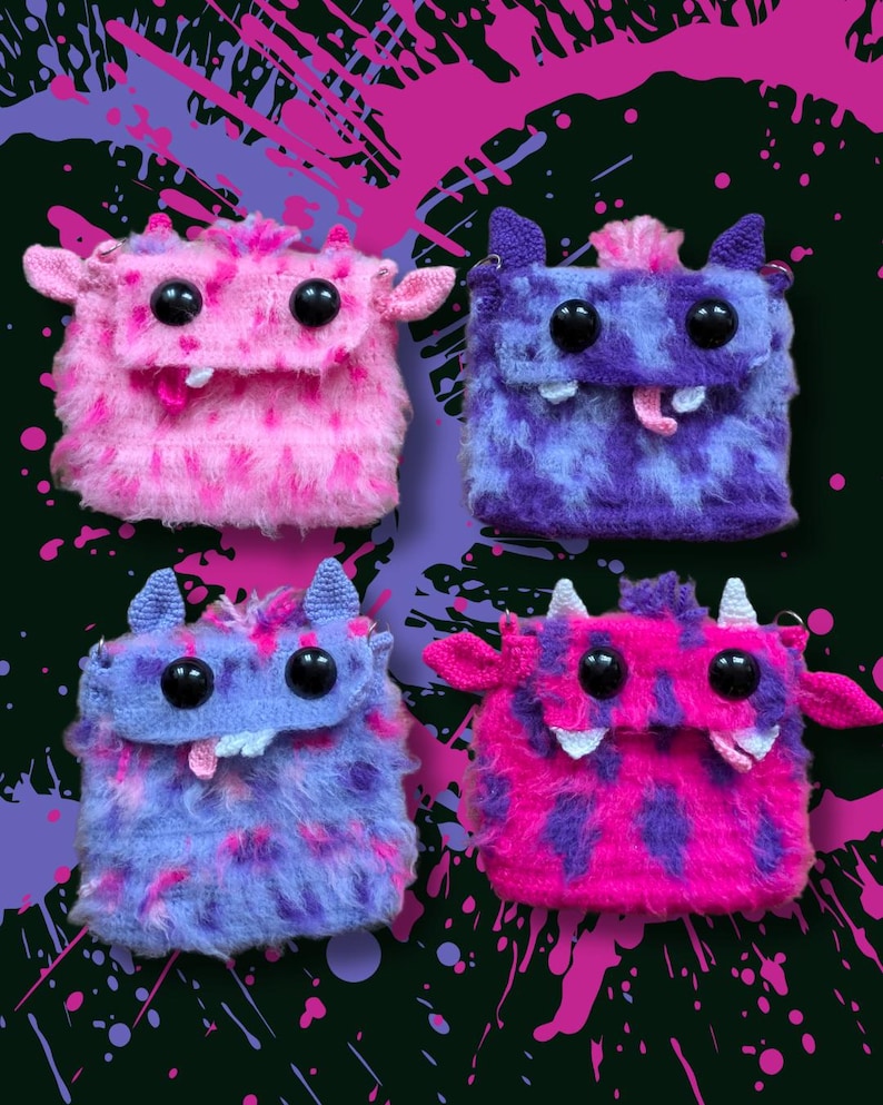 Goblin Bag Lab Crochet Pattern Pack – Mix & Match Monster Bag - 20 ...