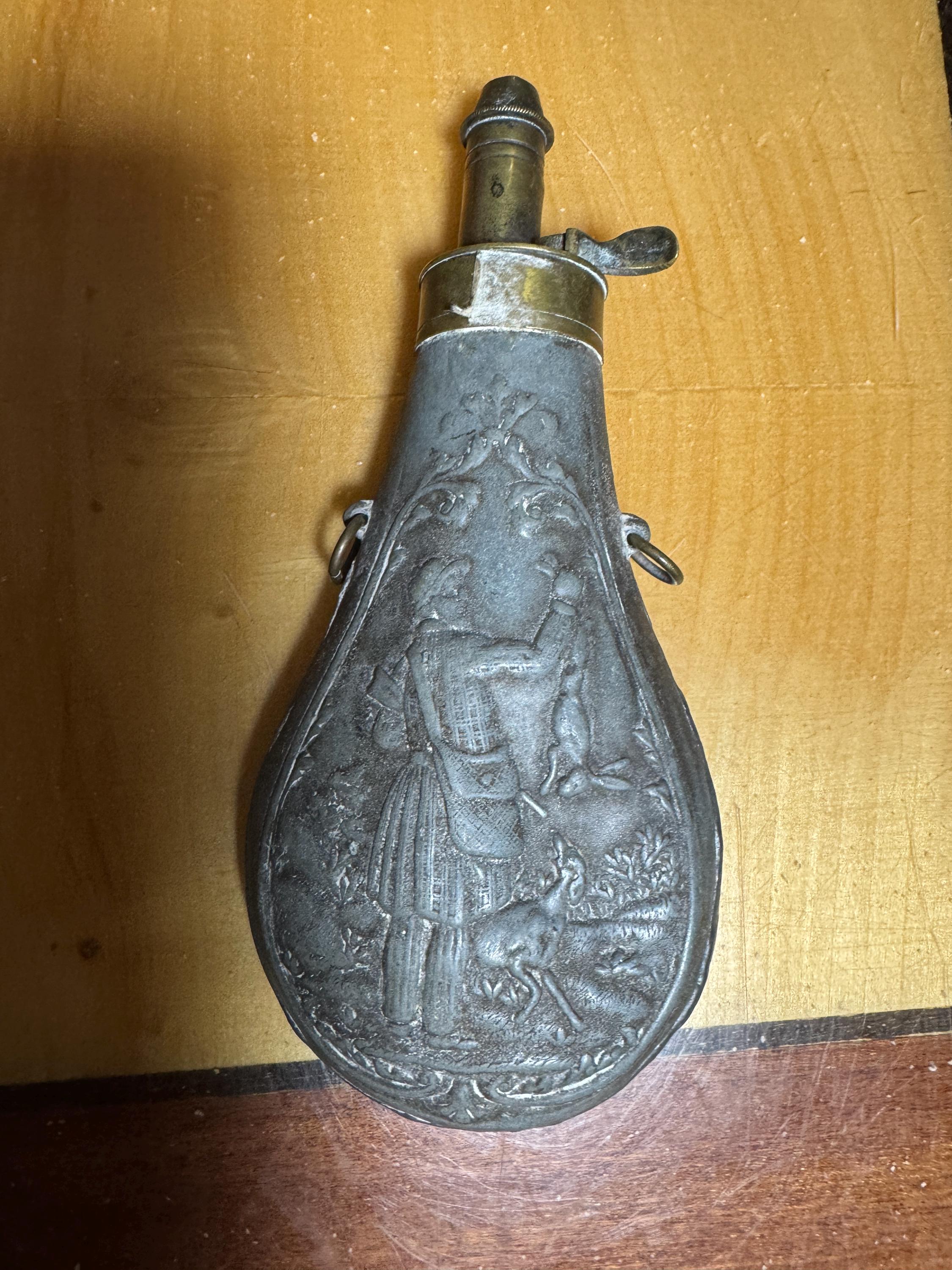 Antique Black Powder Flask – Late 19th Century, European - Etsy