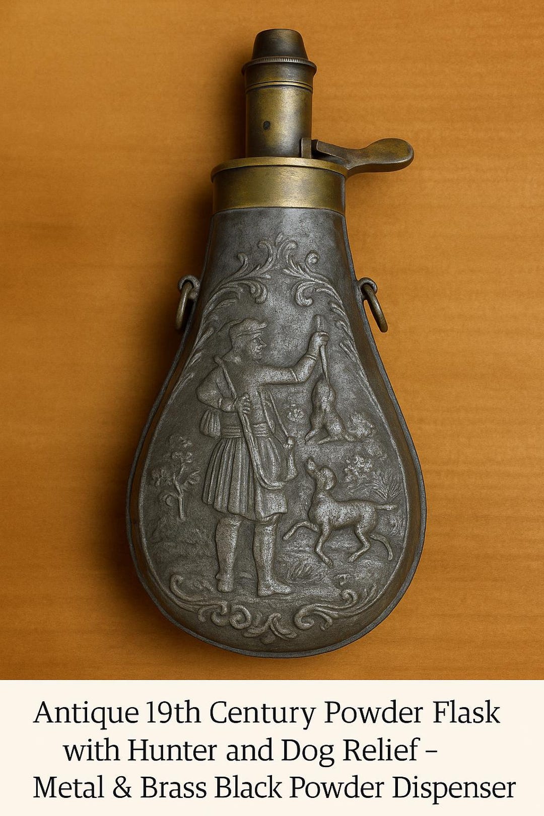 Antique Black Powder Flask – Late 19th Century, European - Etsy