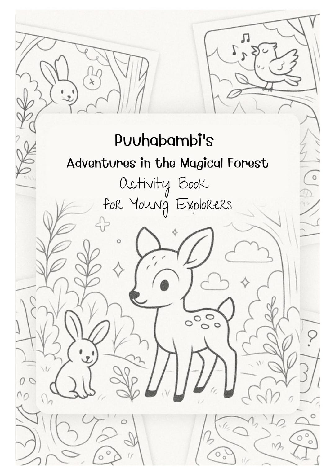 Printable Kids Activity Book - Coloring, Matching & Craft Pages - Etsy