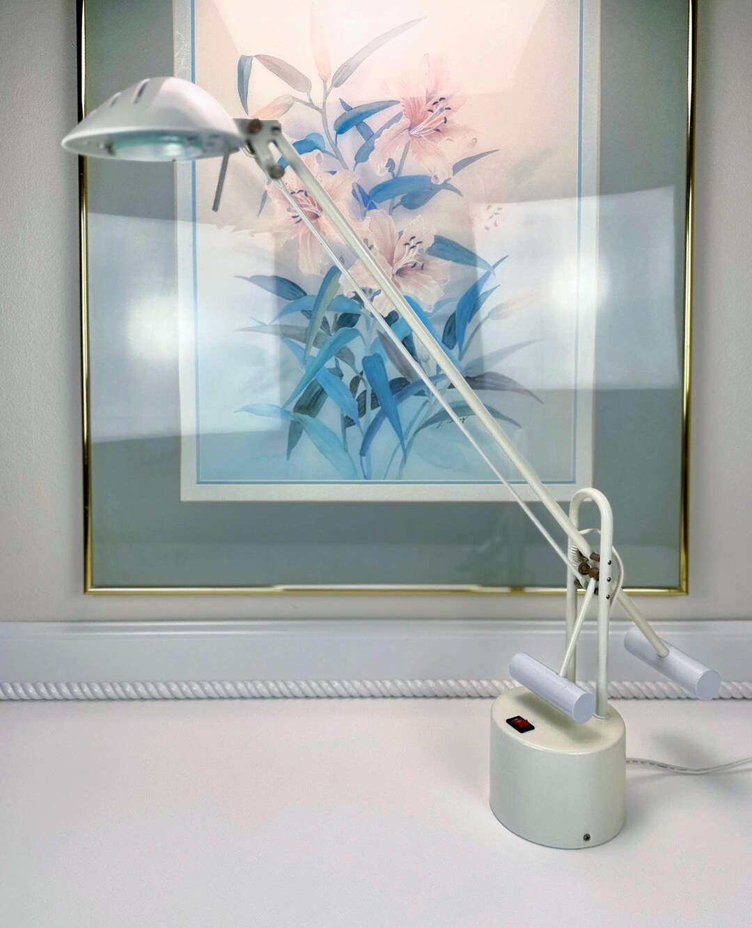 Rare White Postmodern Dana Lighting Milano G440 Cantilever Task Lamp ...