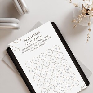 30-day Running Challenge Tracker | Printable Fitness Goal Sheet ...