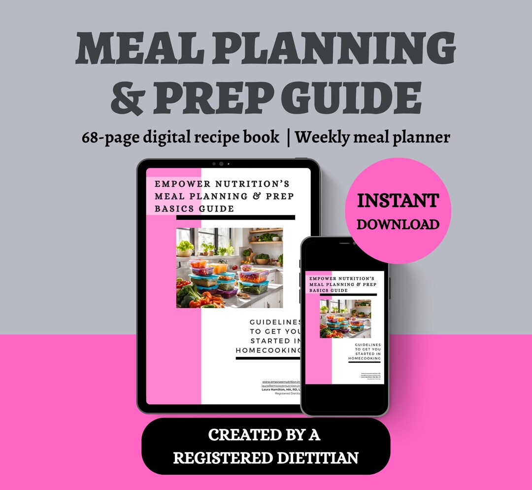 Easy Meal Prep Guide – Recipe Book & Weekly Meal Planner, Digital ...