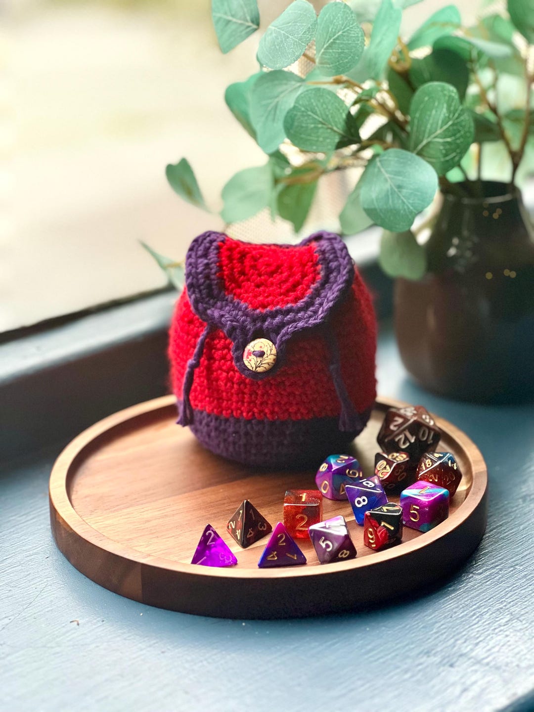 Custom Crochet Dice Bag: Handmade Dnd Tabletop RPG Pouch - Etsy